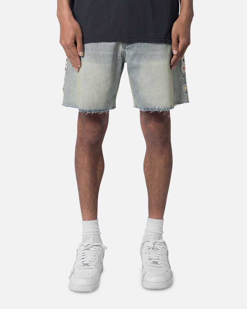 MNML Mojave Denim Shorts Vintage Blue | Culture Kings US