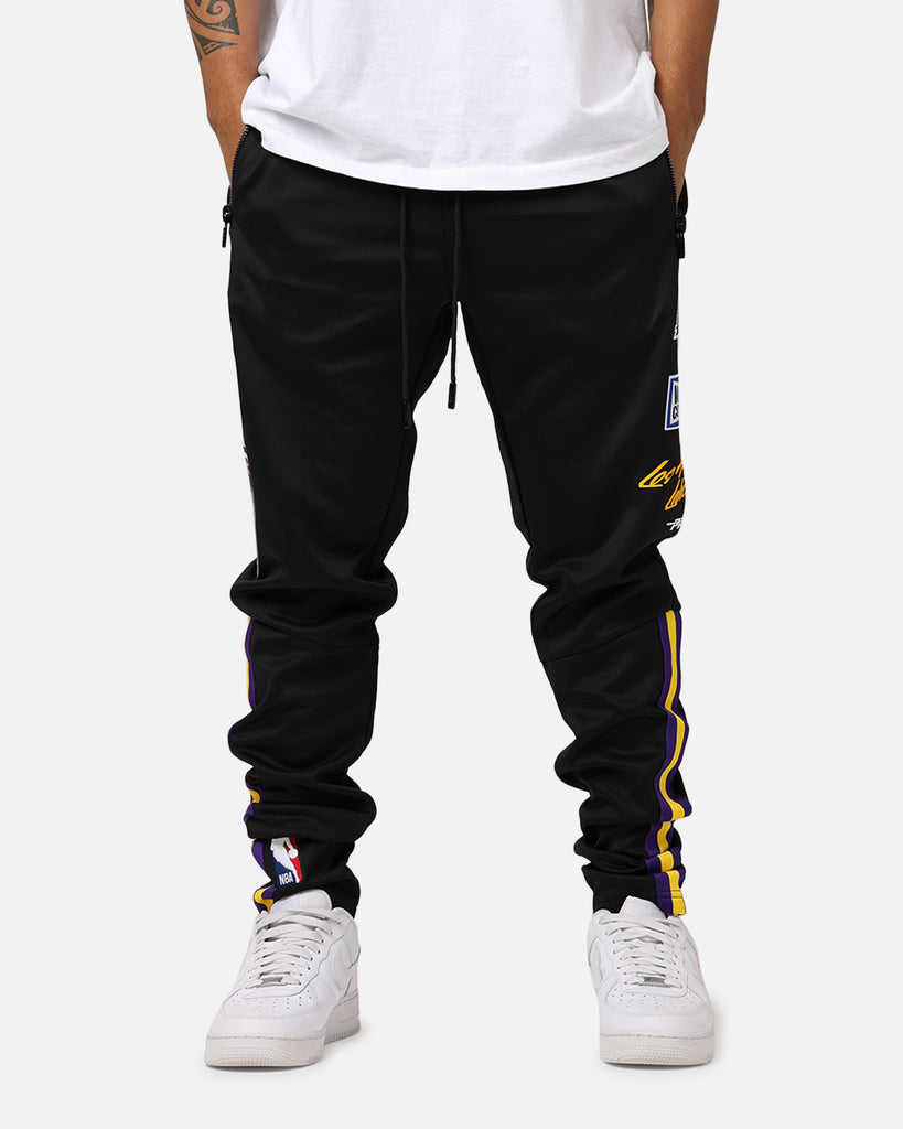 Pro Standard Los Angeles Lakers Fast Lane Track Pants Black | Culture ...
