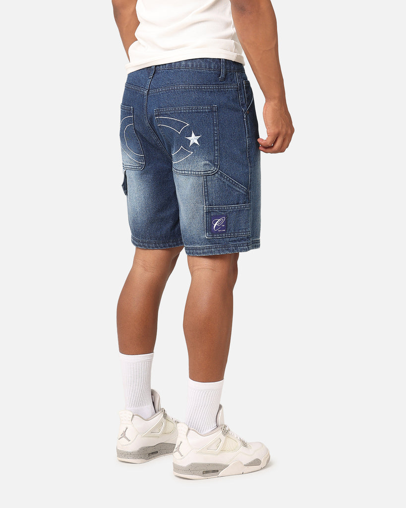 Carre C-Star Denim Shorts Mid Blue Denim | Culture Kings US