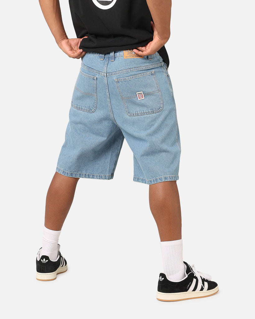 S Double Denim Standard Shorts Mid Blue | Culture Kings US