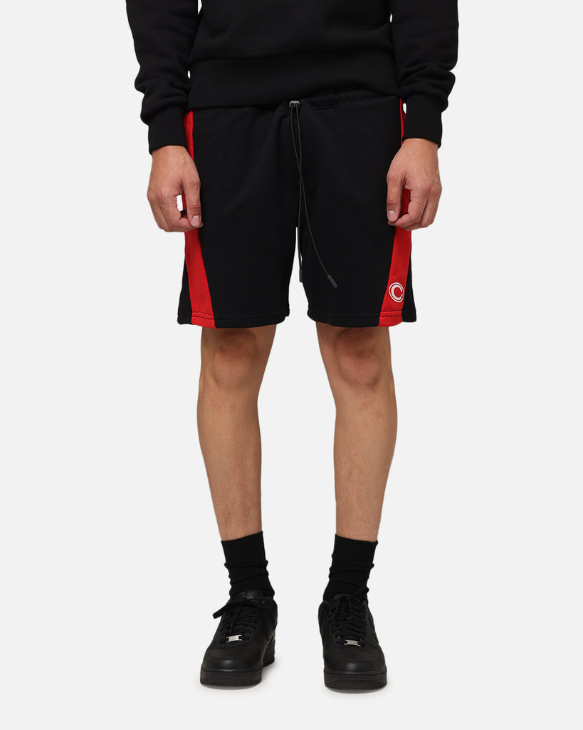 Carre Panelled Shorts Black/Red | Culture Kings US