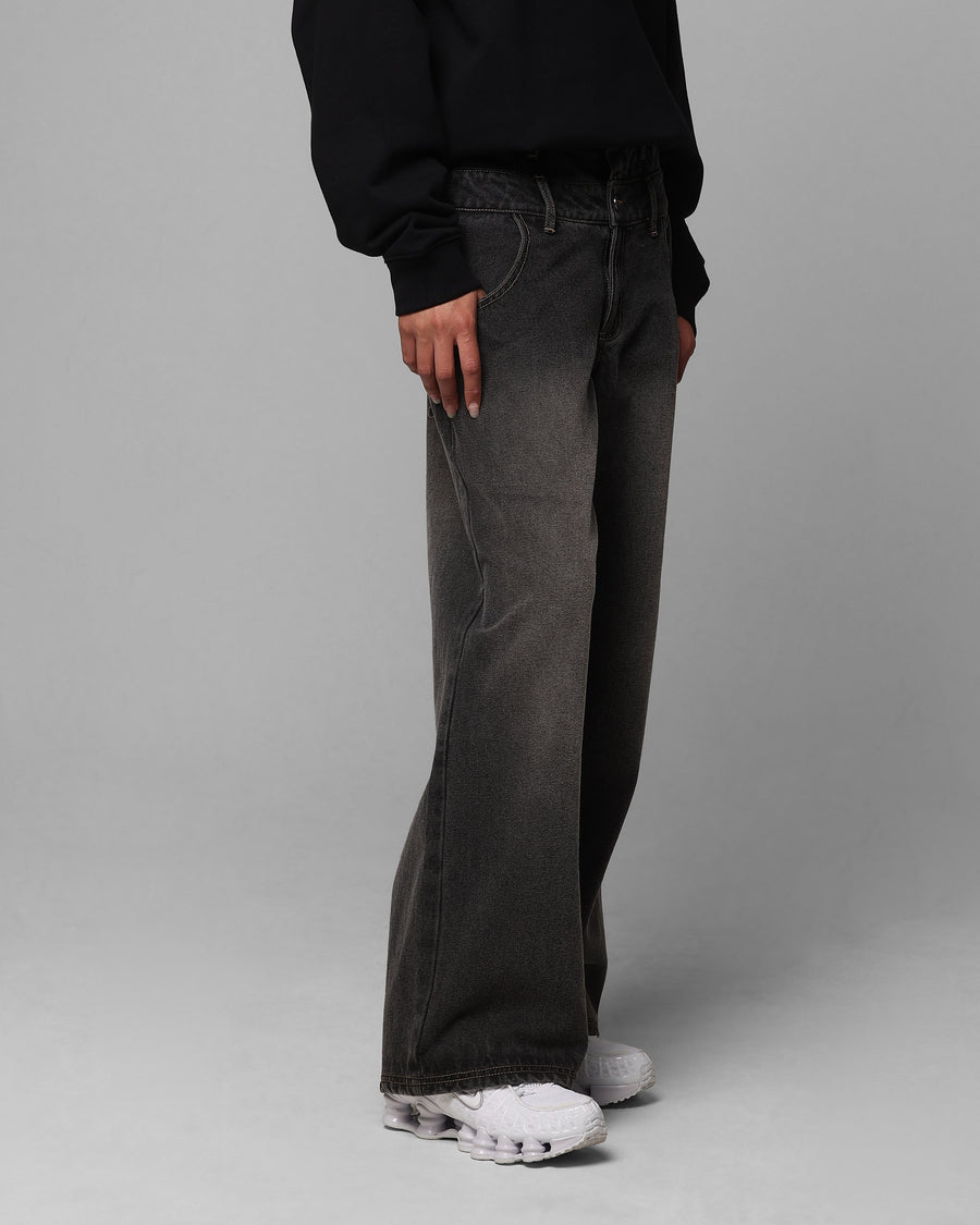 Loiter Star Layered Jeans Vintage Black | Culture Kings US
