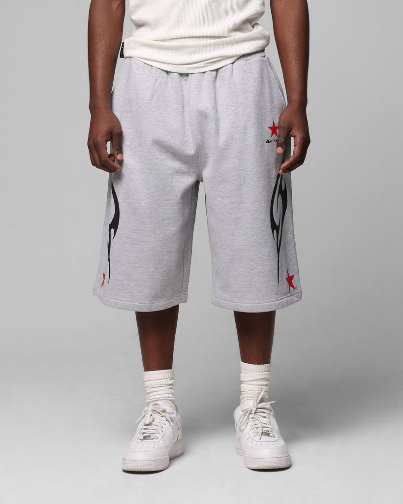 Loiter Trackstar Sweat Shorts Grey Marle | Culture Kings US