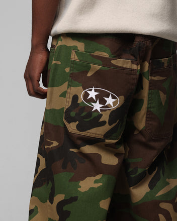 Loiter Collateral Baggy Jeans Woodland Camo | Culture Kings US