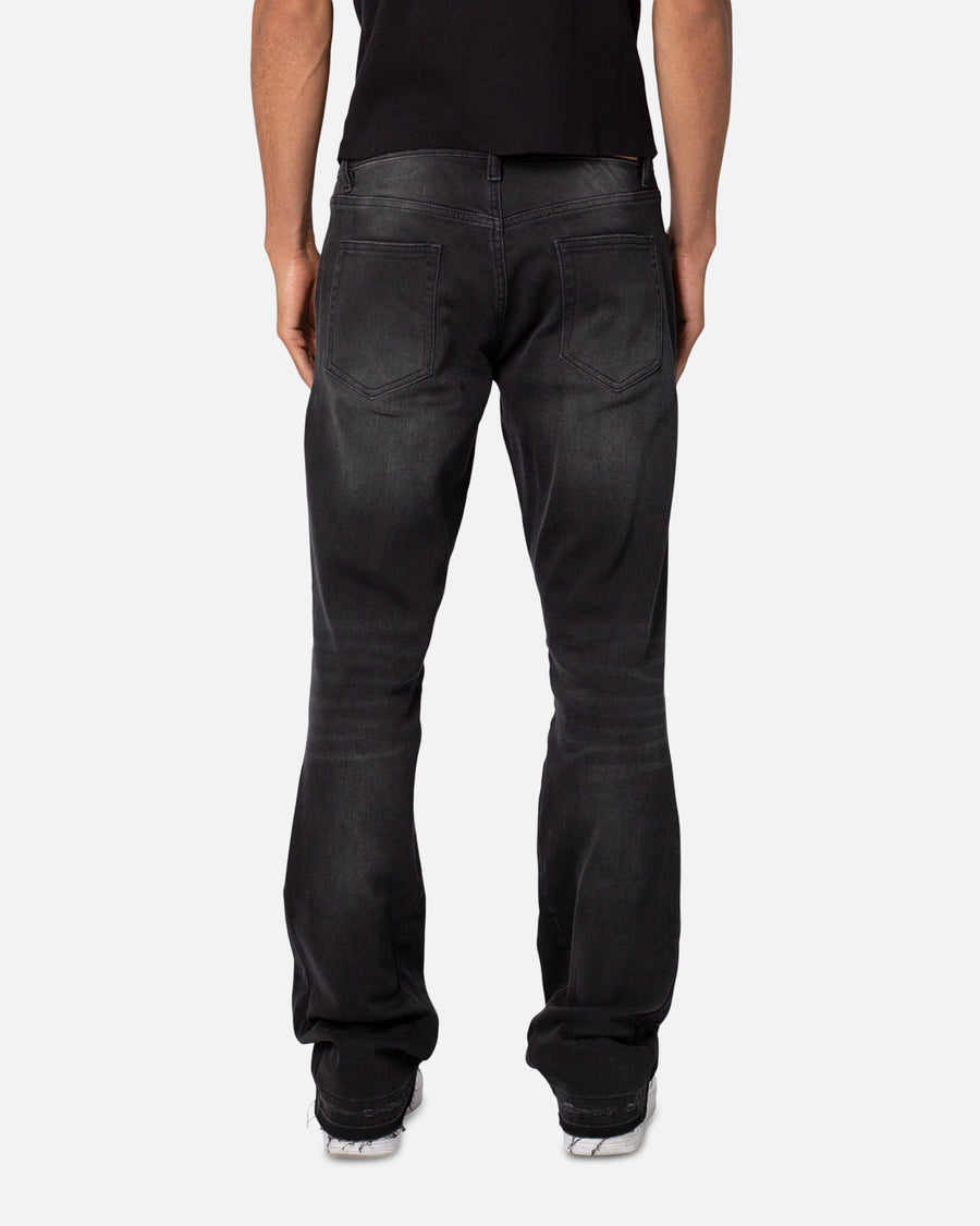 MNML M524 Slim Stacked Denim Jeans Washed Black | Culture Kings US