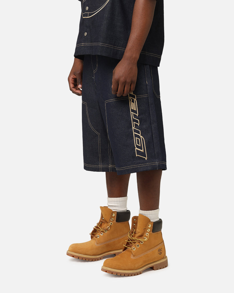 Loiter Motor Denim Shorts Indigo | Culture Kings US