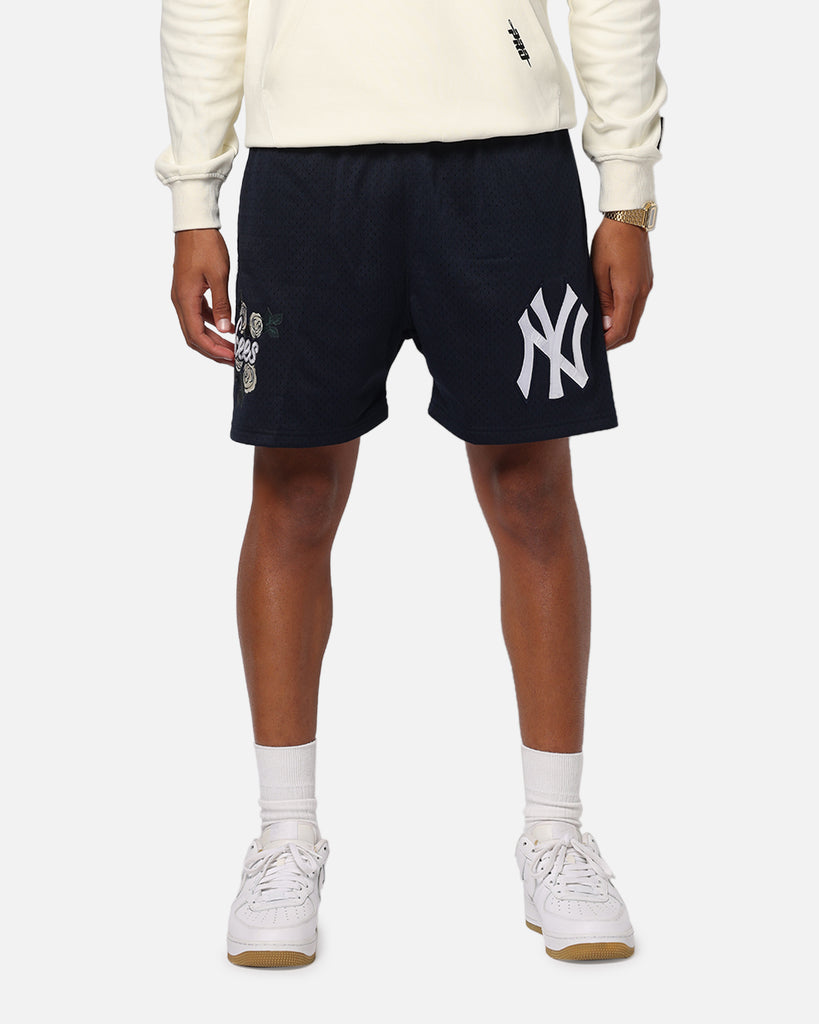 Pro Standard New York Yankees Roses Mesh Shorts Navy | Culture Kings US