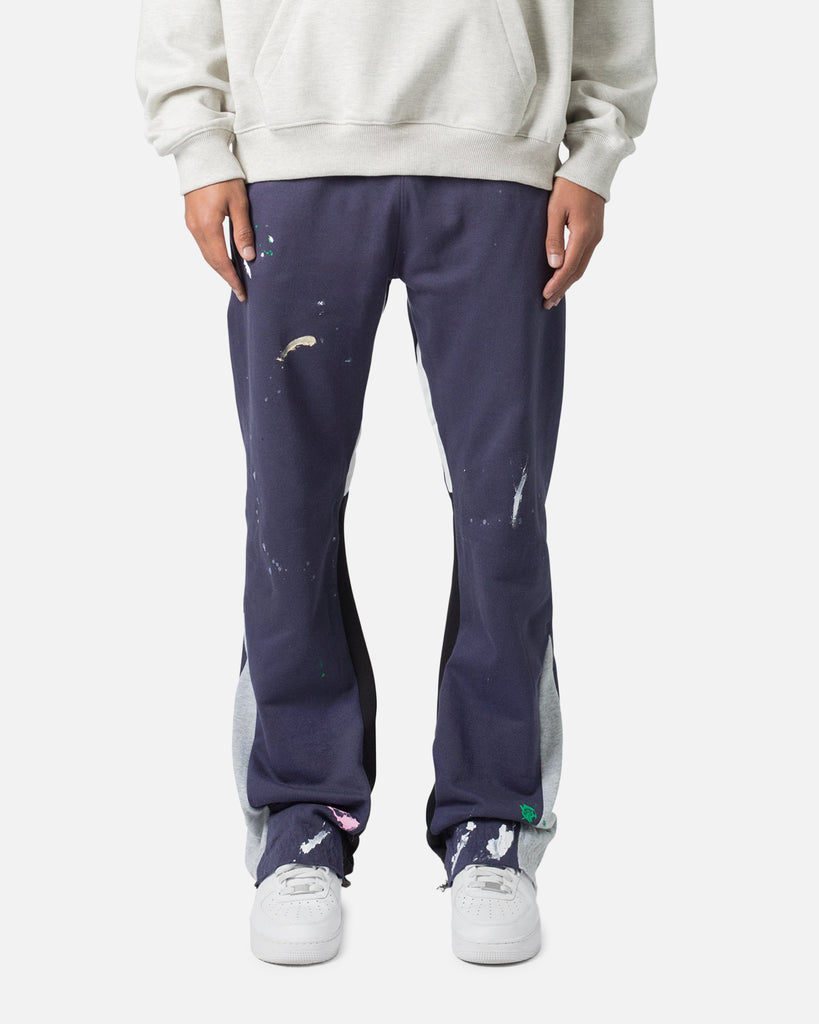 MNML Contrast Bootcut Sweatpants Vintage Navy | Culture Kings US