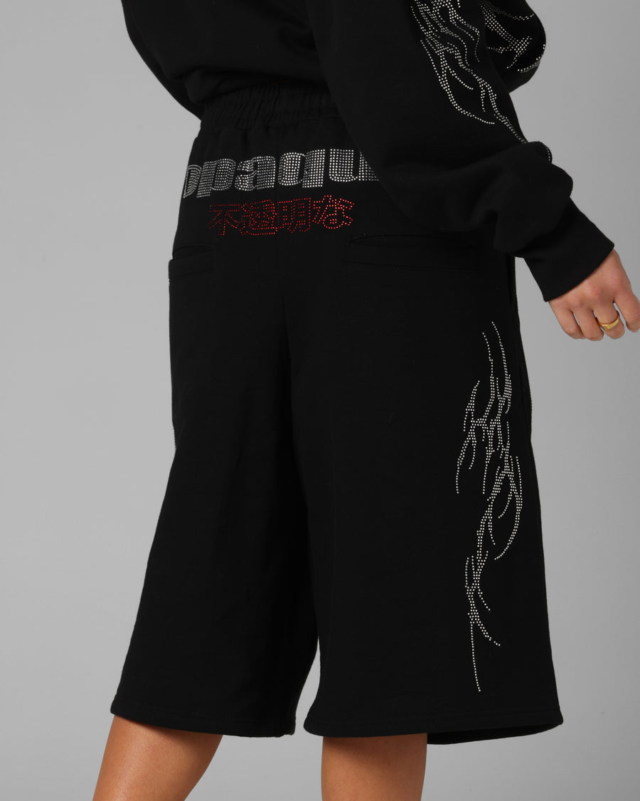 Loiter Opaque Sweat Shorts Black | Culture Kings US