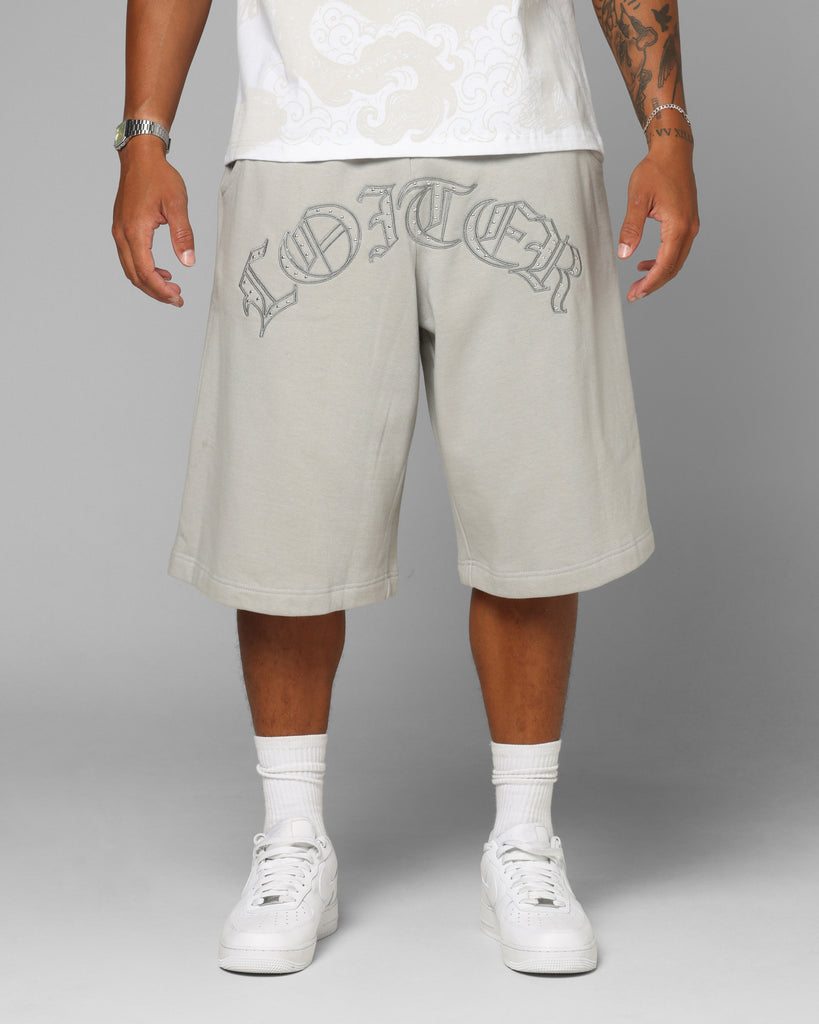 Loiter Destruct Sweat Shorts Grey | Culture Kings US
