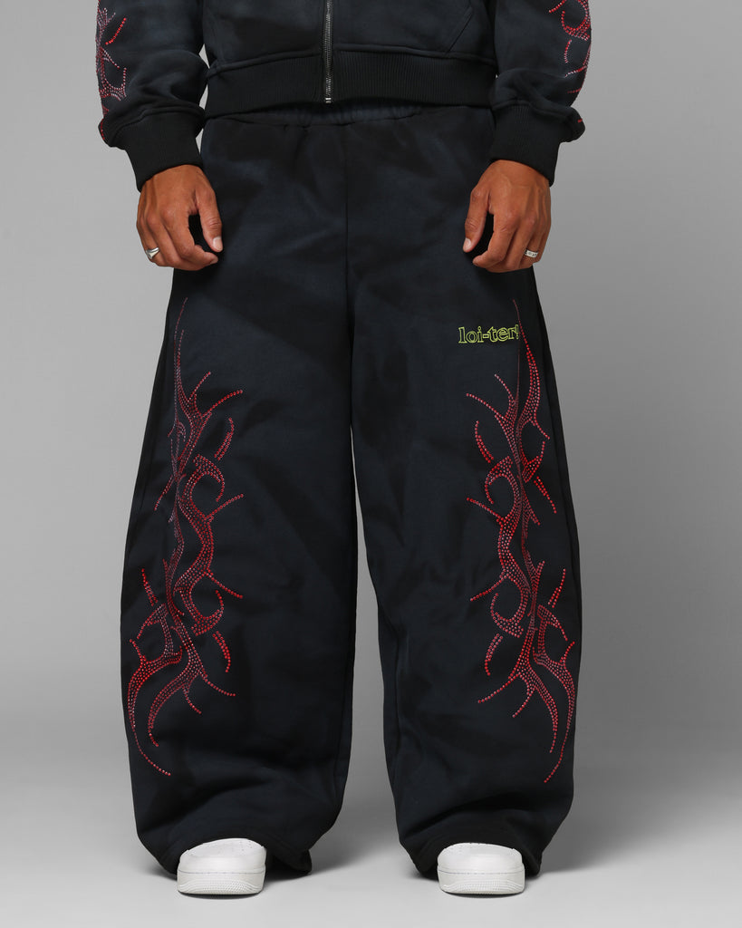 Loiter X Yu-Gi-Oh! Slifer Sky Dragon Sweatpants Black Wash | Culture ...