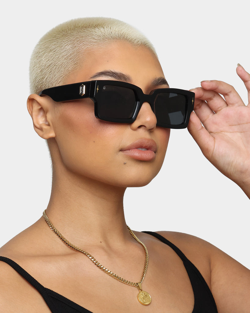James Oro Black Icon Sunglasses Black | Culture Kings US