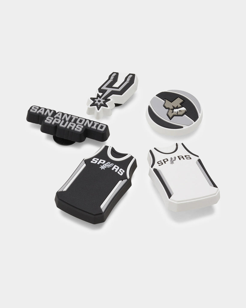 Crocs San Antonio Spurs 5 Pack Jibbitz Charms Multi | Culture Kings US