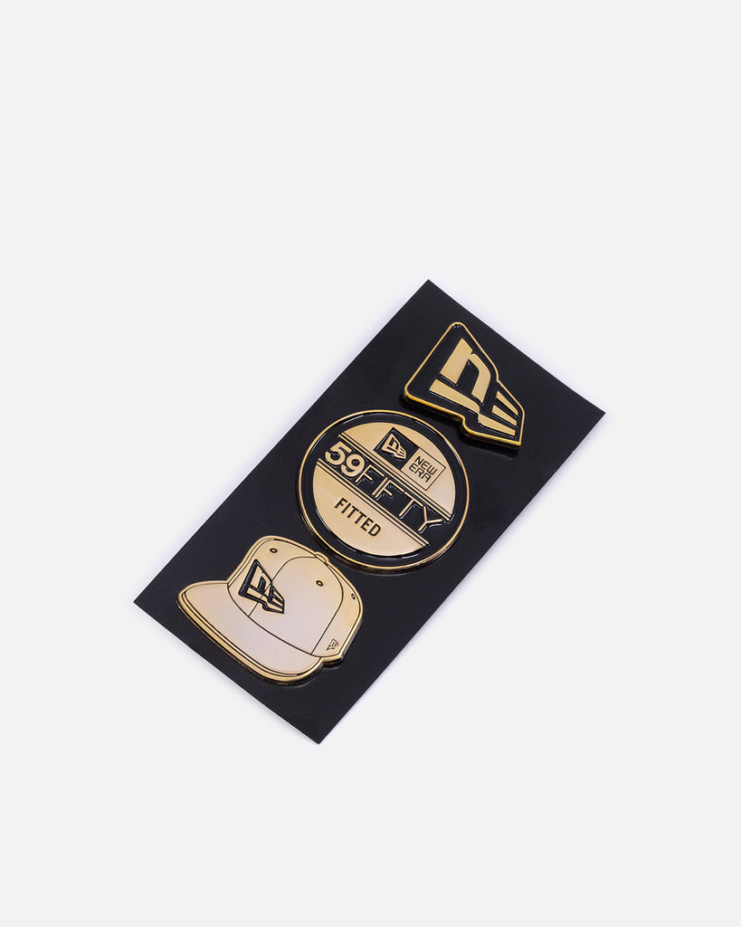 New Era Pins 3 Pack Brushed Gold | Culture Kings US