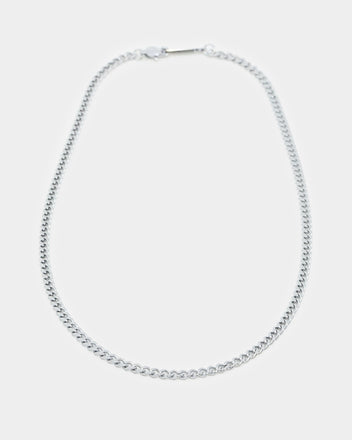 NXS 3mm Micro Cuban Chain White Gold | Culture Kings US
