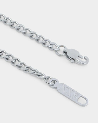 NXS 3mm Micro Cuban Chain White Gold | Culture Kings US