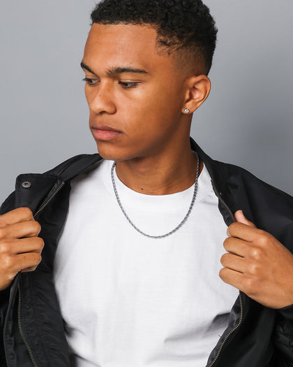 NXS 4mm Rope Chain White Gold | Culture Kings US