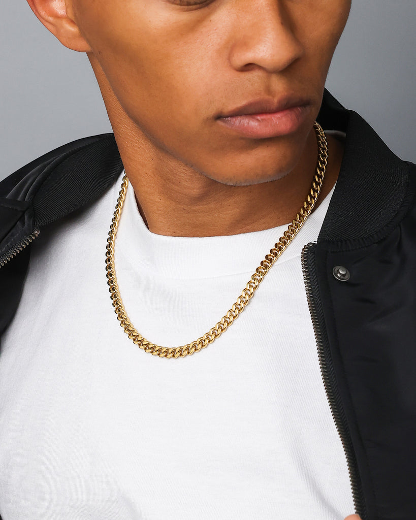 NXS 7mm Cuban Chain Gold | Culture Kings US