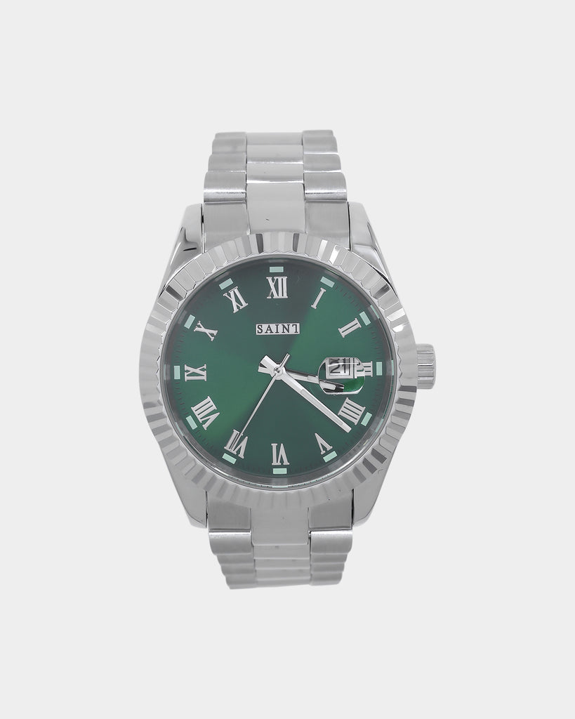 Saint Morta Felix Avila Watch Silver/Green | Culture Kings US
