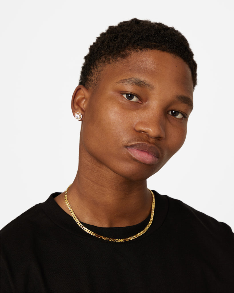 NXS Flat Faced Curb Chain Gold | Culture Kings US