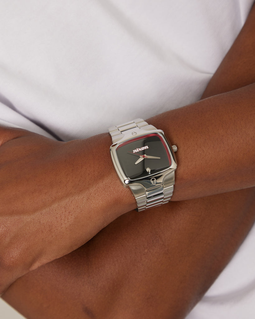Nixon The Player Watch Silver/Red | Culture Kings US