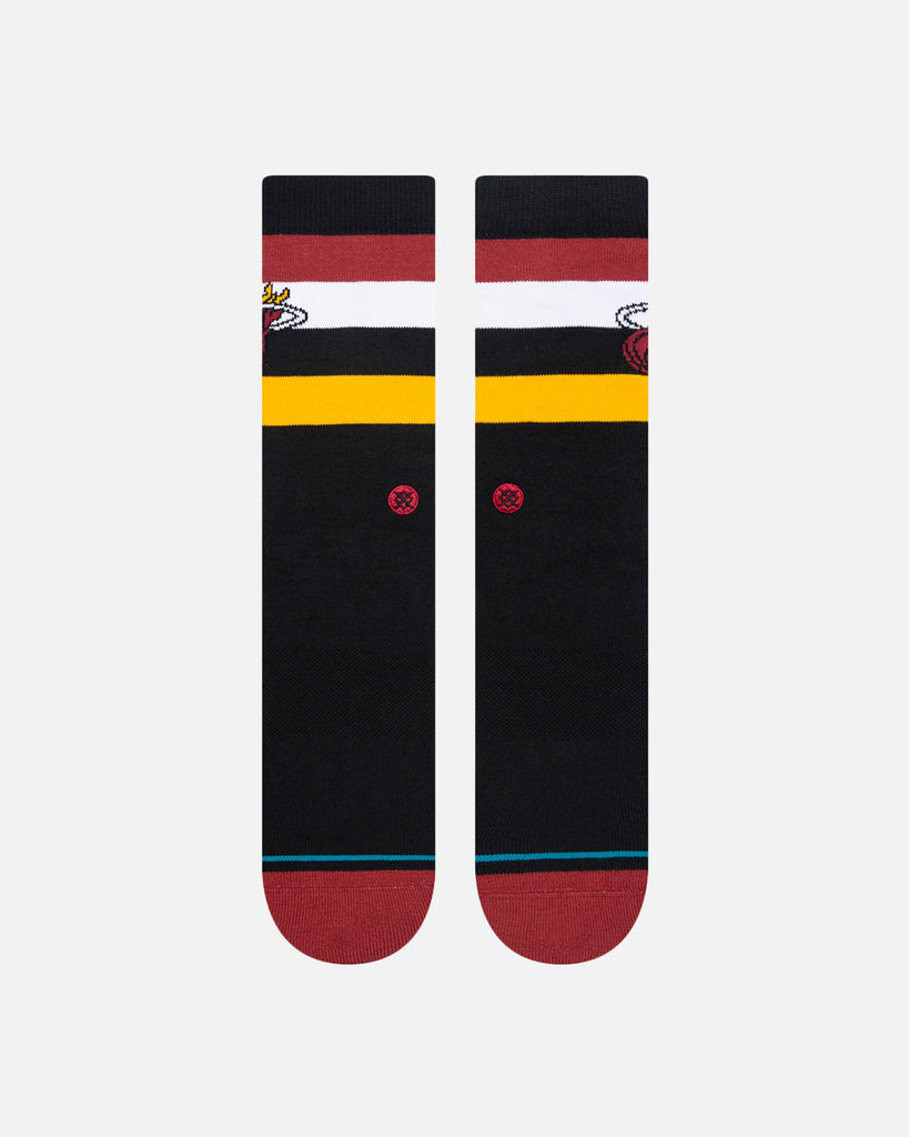 Stance X NBA Miami Heat Crewcut Socks Black | Culture Kings US