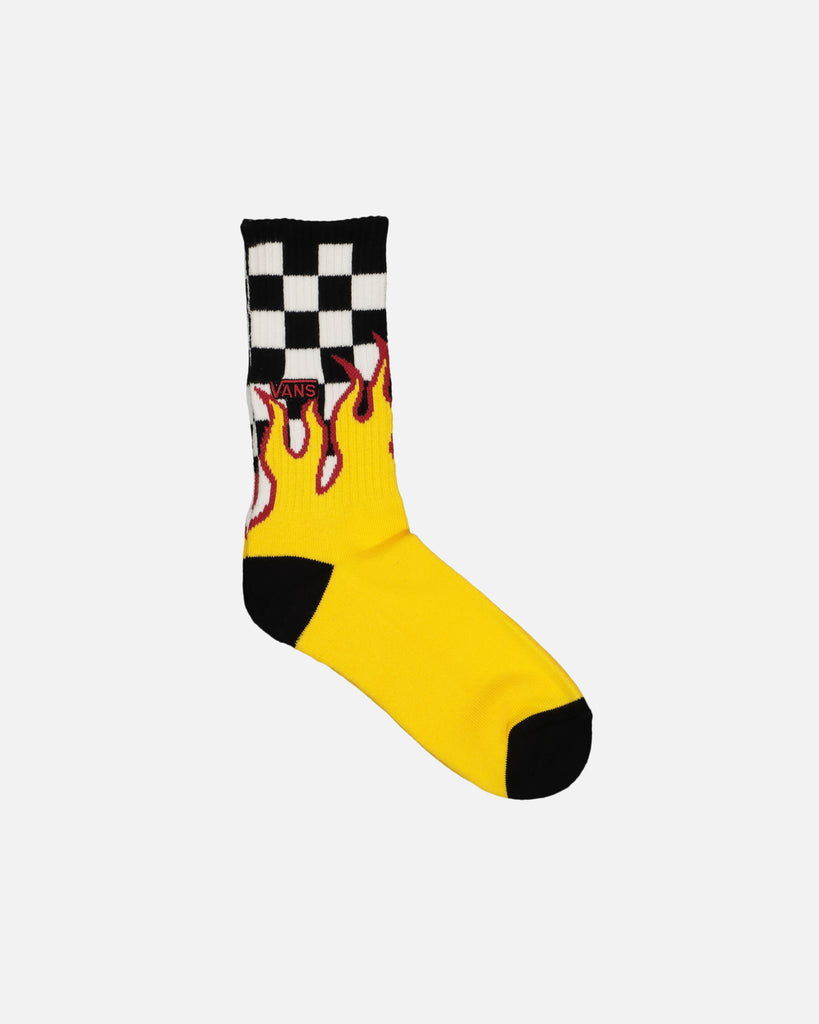 Vans Flame Check Crewcut Socks (US6.5 - 9) Multi | Culture Kings US