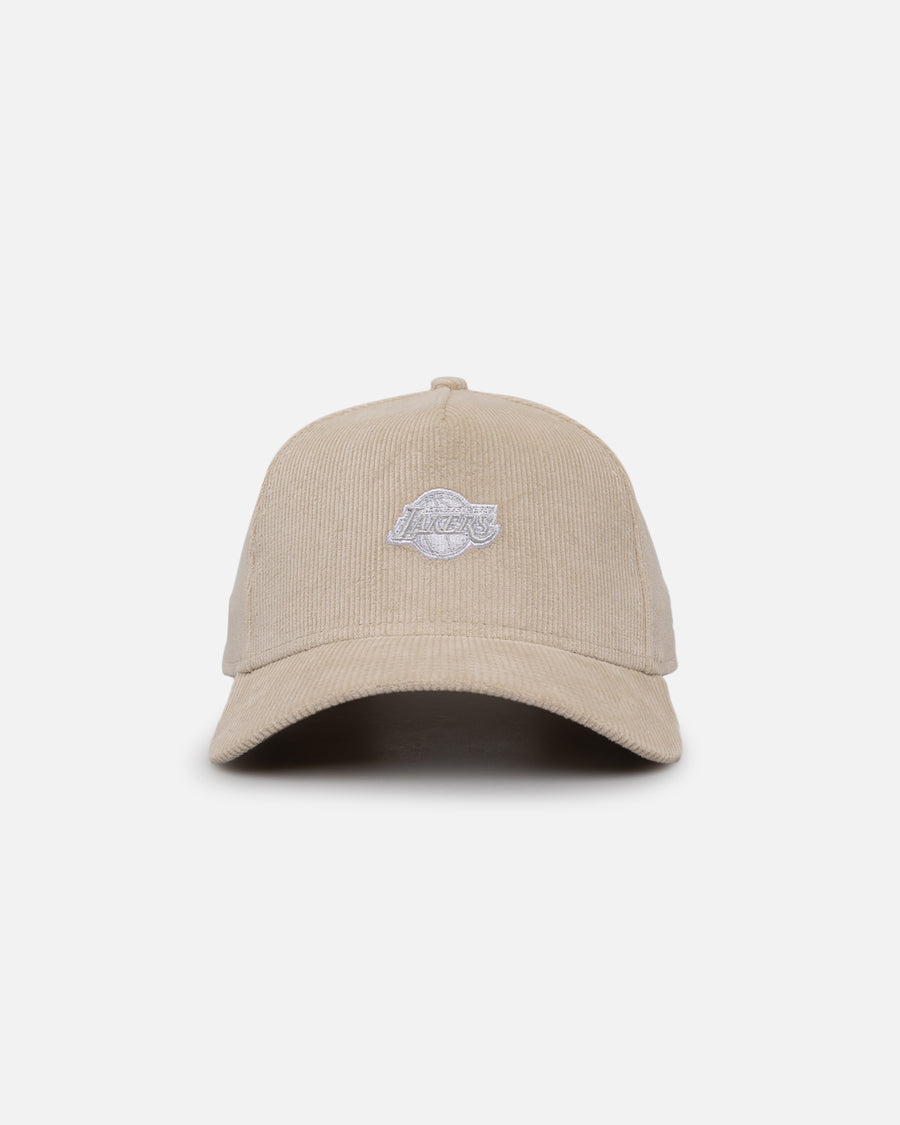 New Era Los Angeles Lakers 'Micro Cord Cream' 9FORTY A-Frame Snapback ...
