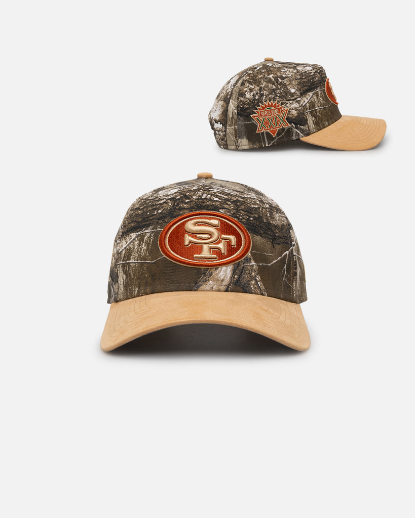 New Era San Francisco 49ers 'Real Tree Tan Suede' 9FORTY A-Frame Snapb ...