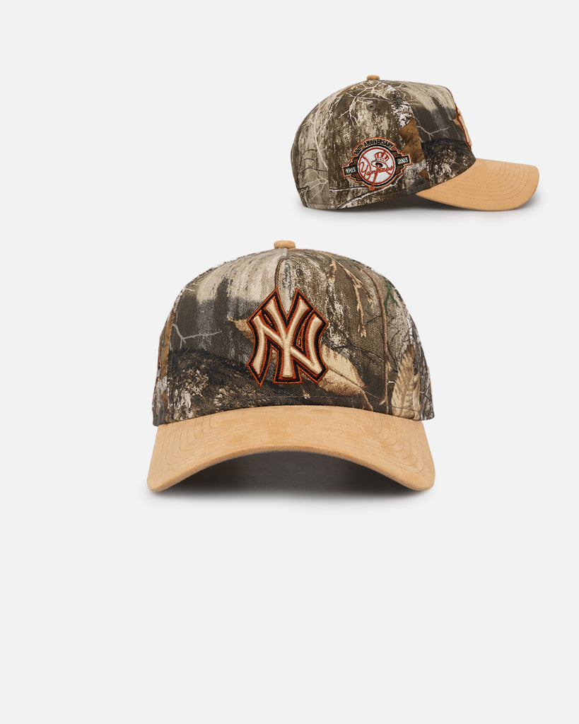 New Era New York Yankees 'Real Tree Tan Suede' 9FORTY A-Frame Snapback ...