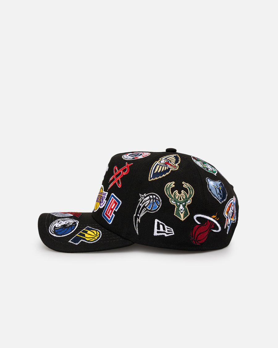 New Era NBA All Over 9FORTY A-Frame Snapback Black | Culture Kings US