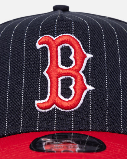 New Era Boston Red Sox '2-Tone Pinstripe' 9FORTY A-Frame Snapback Pins ...