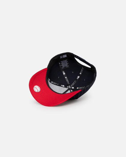 New Era Boston Red Sox '2-Tone Pinstripe' 9FORTY A-Frame Snapback Pins ...