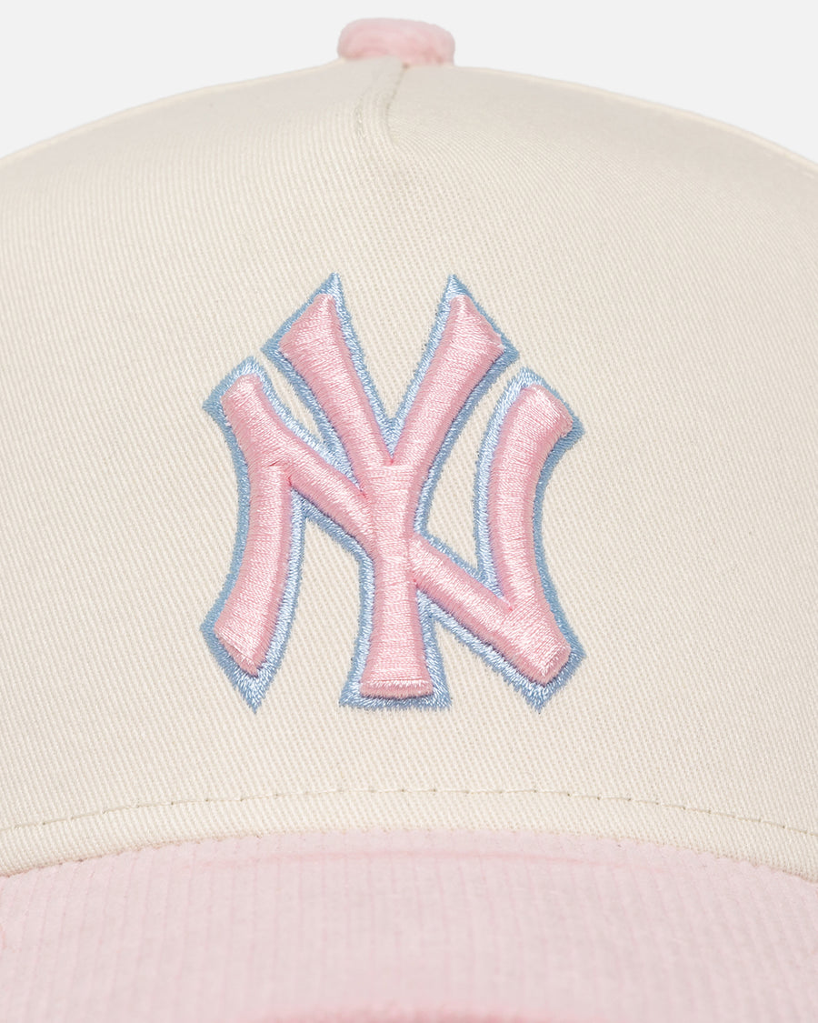 New Era New York Yankees 'Easter Corduroy' 9FORTY A-Frame Snapback Whi ...