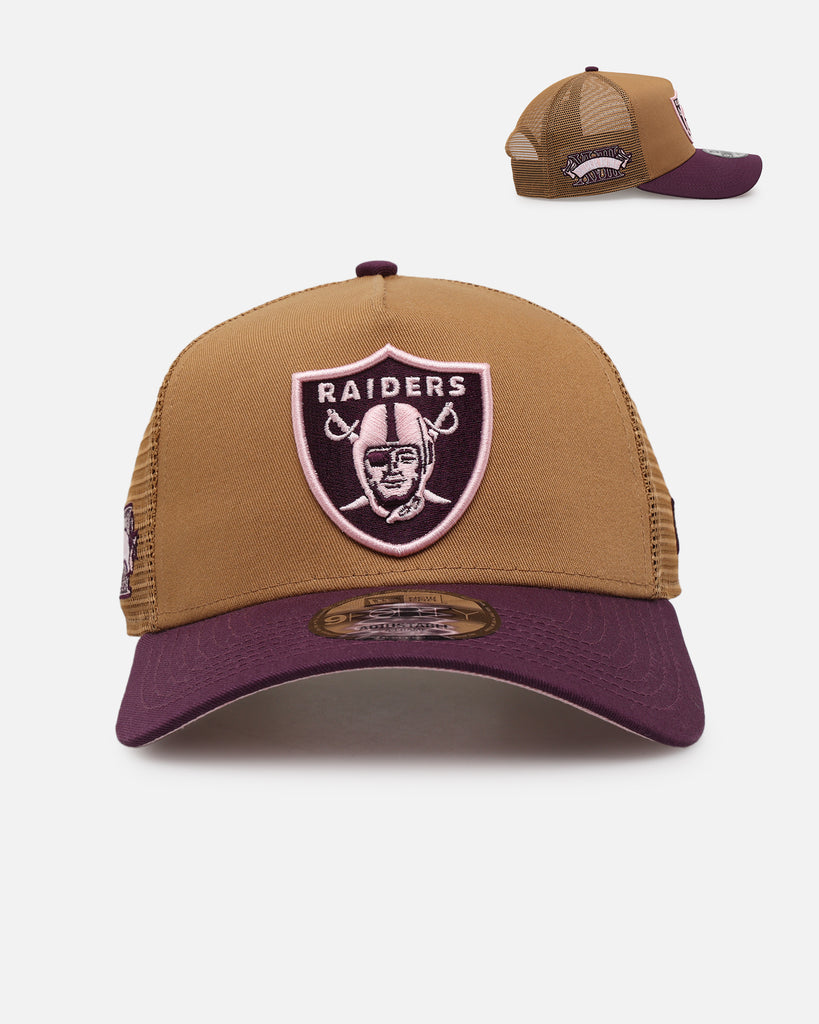 New Era Oakland Raiders 'Rustic Rose' 9FORTY A-Frame Trucker Snapback ...