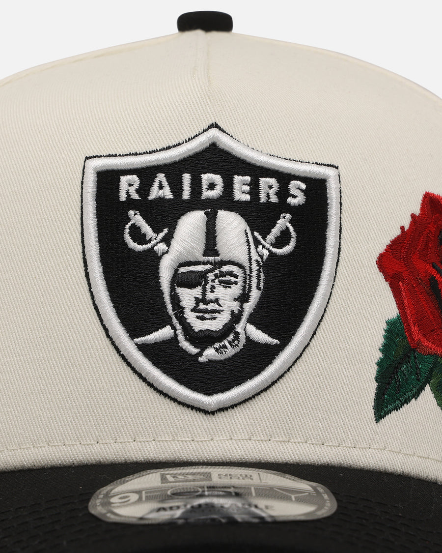New Era Las Vegas Raiders 'Chrome Black Roses' 9FORTY A-Frame Snapback ...