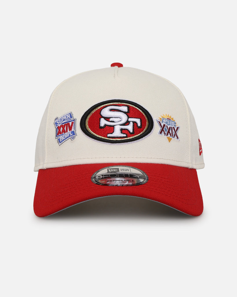 New Era San Francisco 49ers 'Super Bowl Logos' 9FORTY A-Frame Snapback ...