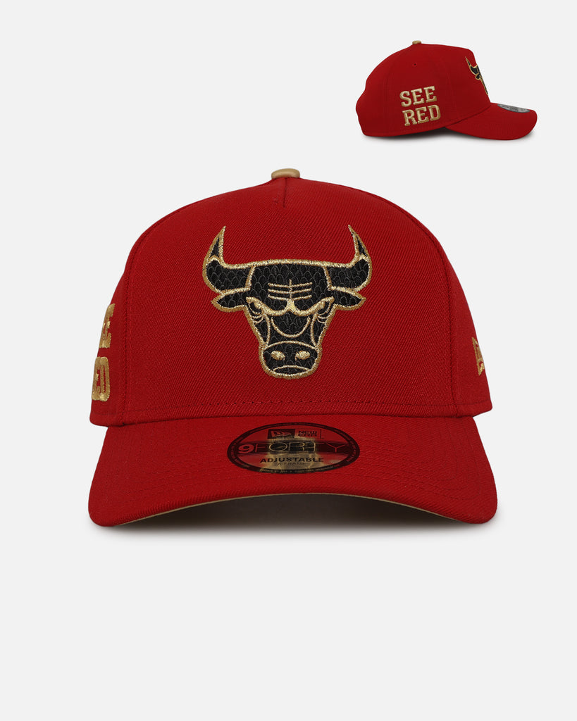 New Era Chicago Bulls 'Year Of The Snake' 9FORTY A-Frame Snapback Red ...