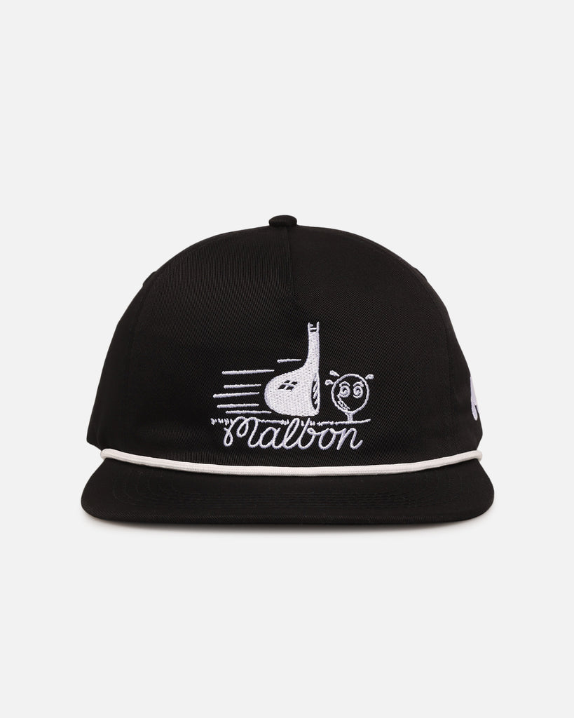 Malbon Cotton Twill Rope Snapback Hat Black/White | Culture Kings US