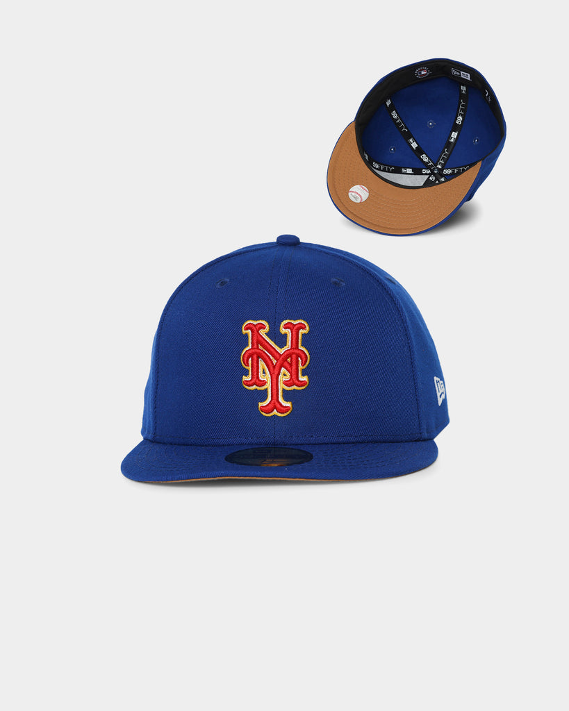 New Era New York Mets "Cereal Wheat Bottoms" 59FIFTY Fitted Light Roya ...