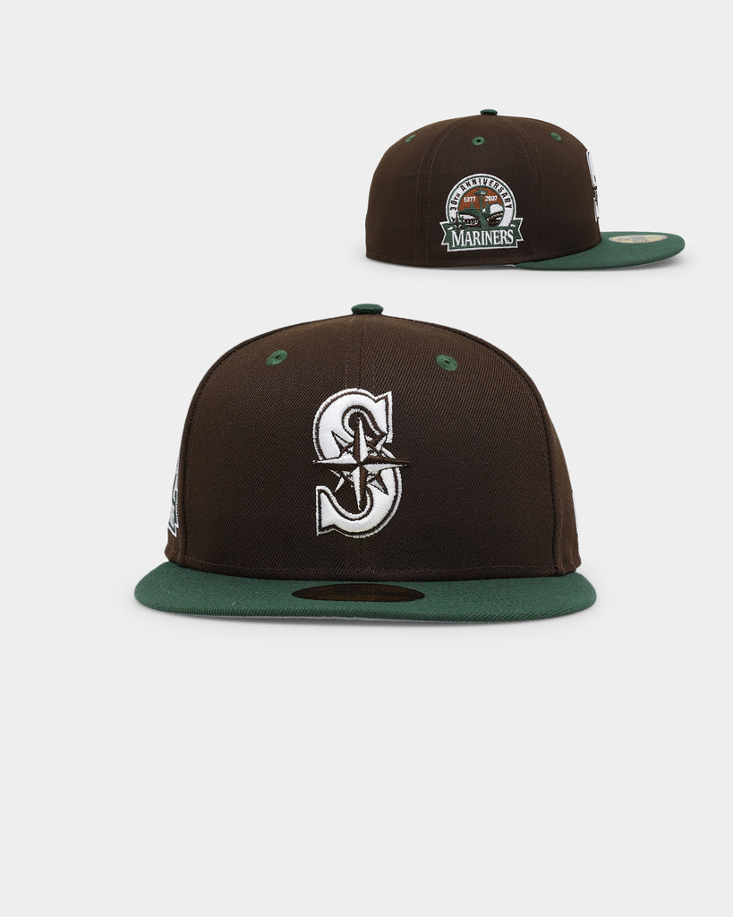 New Era Seattle Mariners 'Beef & Broccoli' 59FIFTY Fitted Dark Brown ...