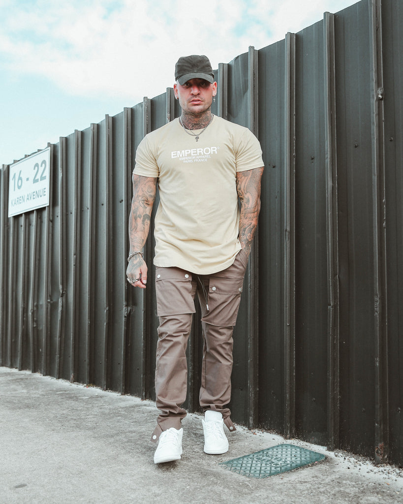 Emperor Apparel Copyright After Dark Short Sleeve T-Shirt Sand ...