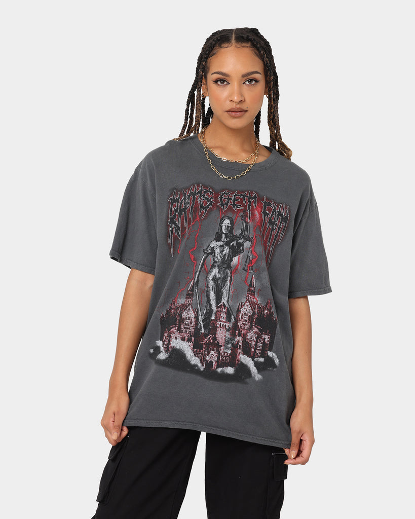 Rats Get Fat Justice of Peace Vintage T-Shirt Black Dye | Culture Kings US