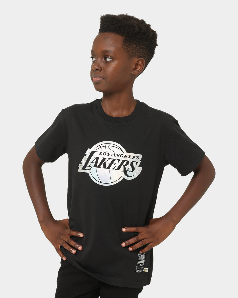 NBA Kids' Los Angeles Lakers Platinum Foil Team Logo T-Shirt Black ...