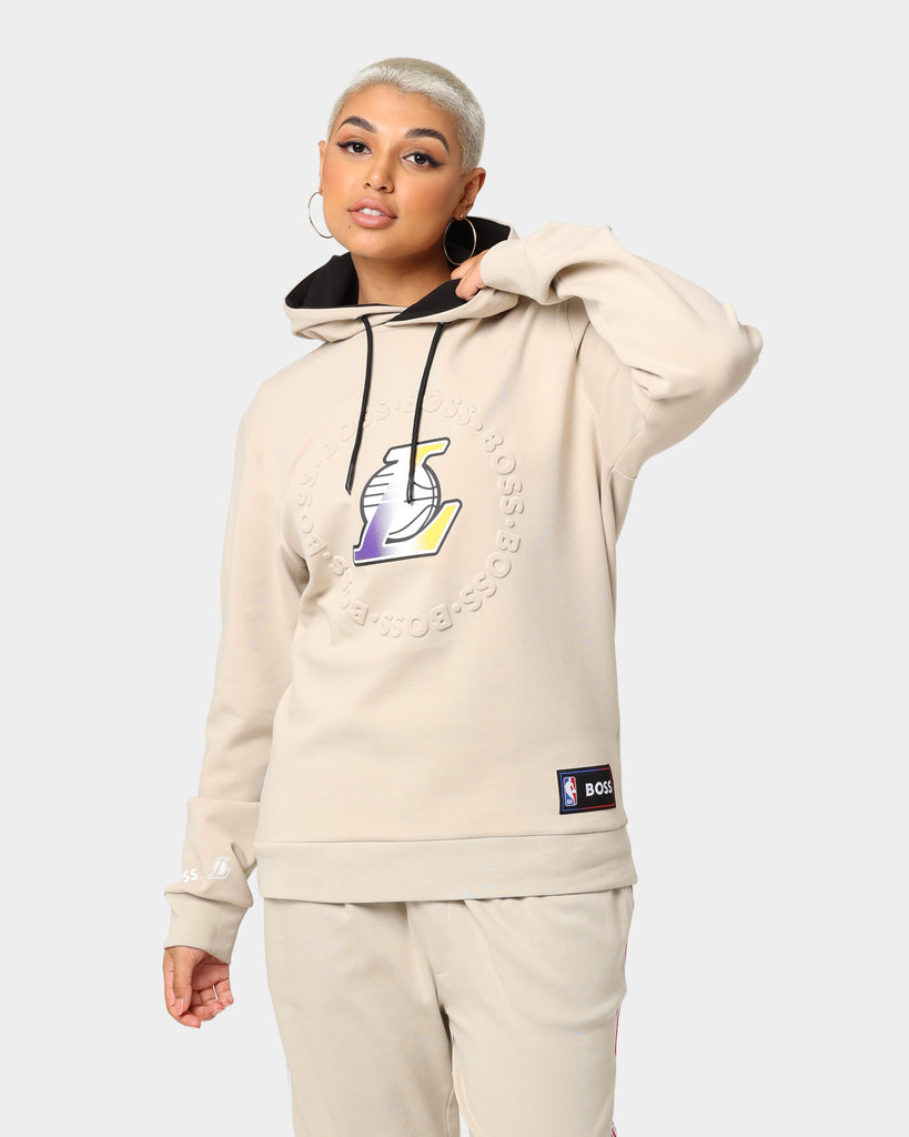 Hugo Boss Hugo Boss X NBA Basic Los Angeles Lakers Hoodie Light Beige ...