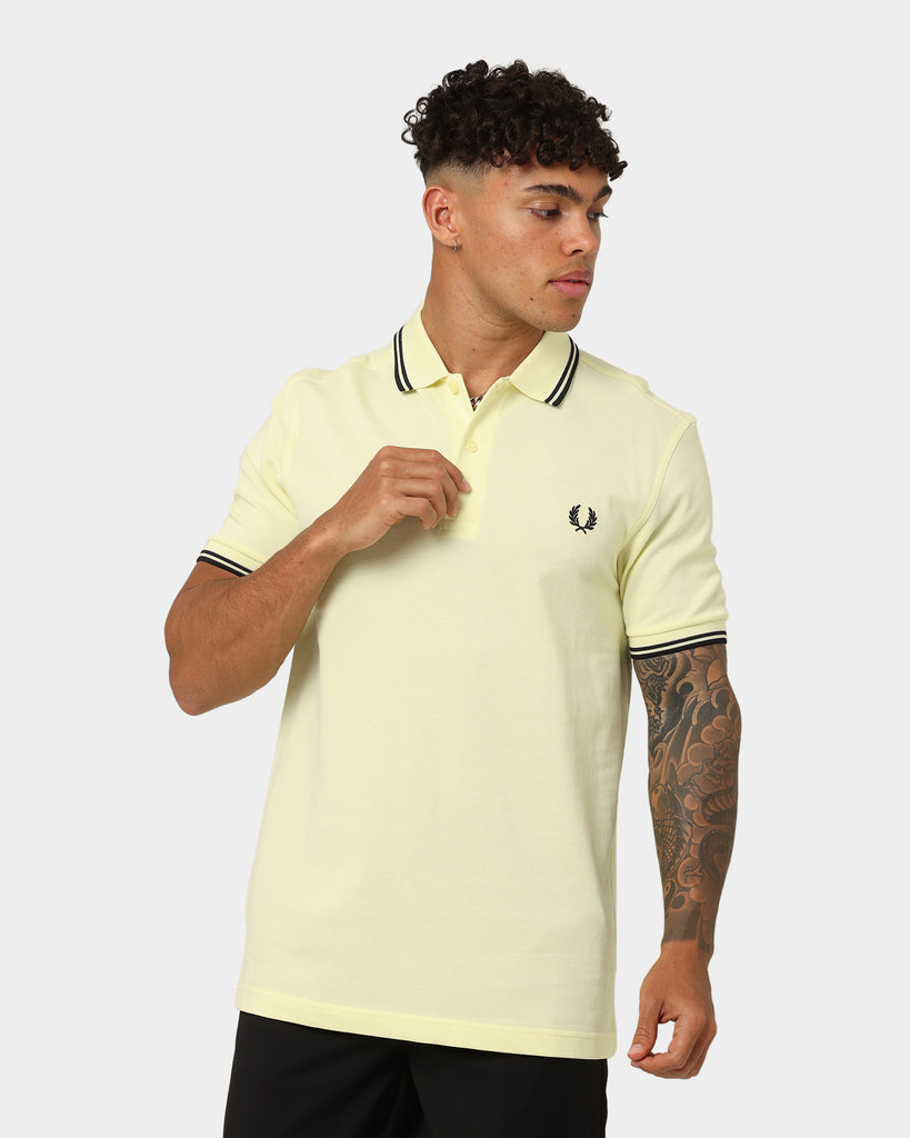 Fred Perry Twin Tipped Polo Shirt Wax Yellow | Culture Kings US
