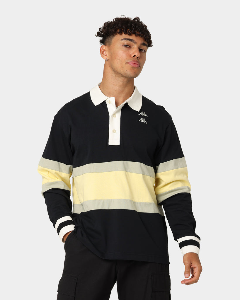 Kappa Authentic Damit Black/Yellow/White | Culture Kings US