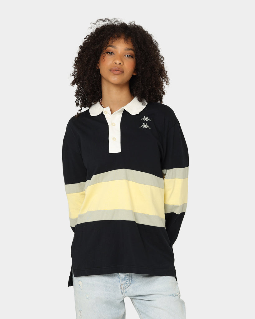 Kappa Authentic Damit Black/Yellow/White | Culture Kings US