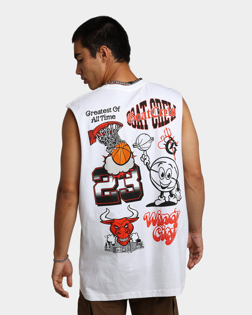 Goat Crew Windy City Muscle T-Shirt White | Culture Kings US