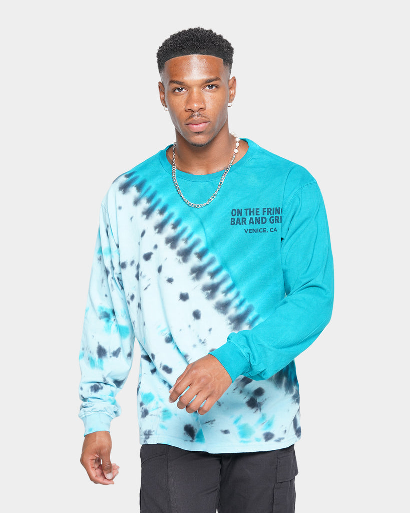 MNML Cross Washed Long Sleeve T-Shirt Blue | Culture Kings US